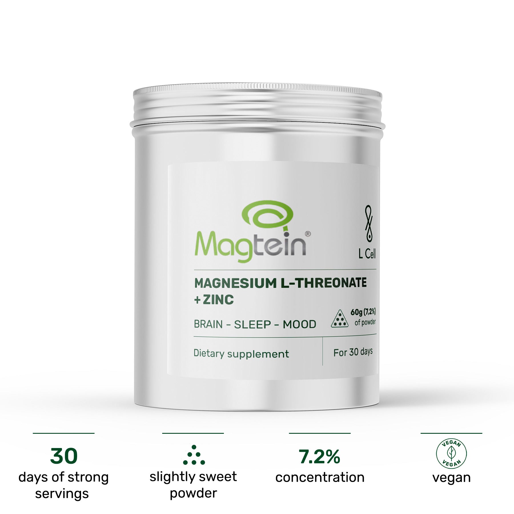 Buy Magnesium L-Threonate Powder - Effective formula for Longevity